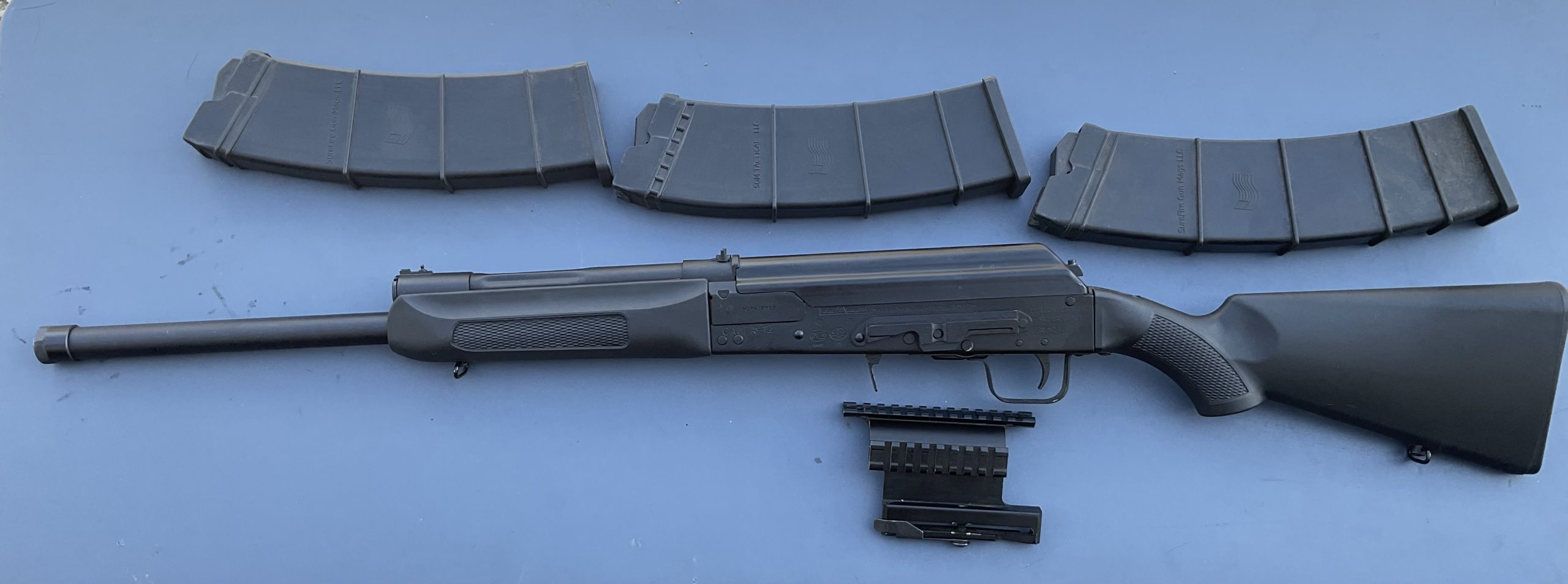 Saiga12 Russian original 12ga detachable factory side rail scope mount ...